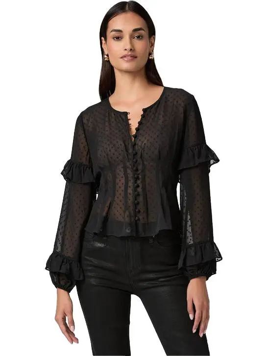 Paige Isolde Blouse - Black