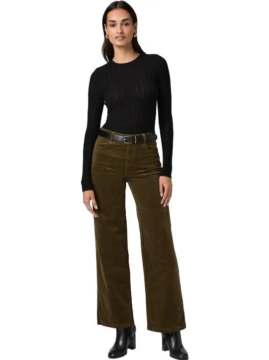 Paige Anessa Wide Leg Pant - Olive