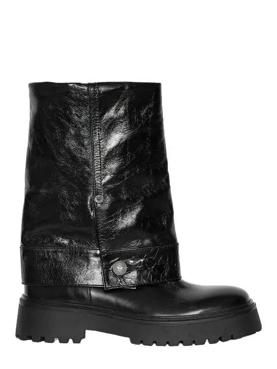 Zadig&Voltaire Angie Vintage Leather Boots - Black