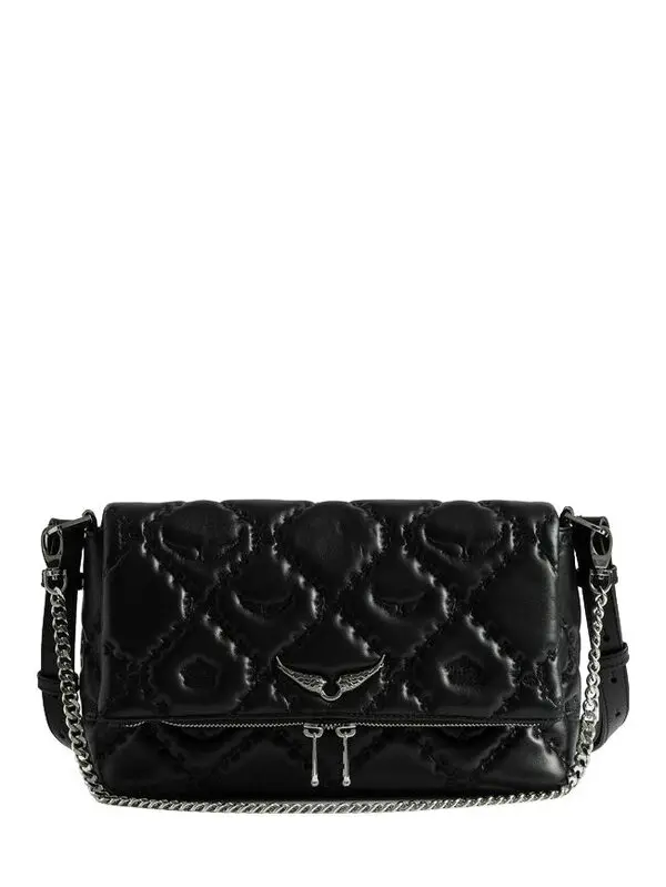 Zadig&Voltaire Rocky Ii Quilted Monogram Bag - Black