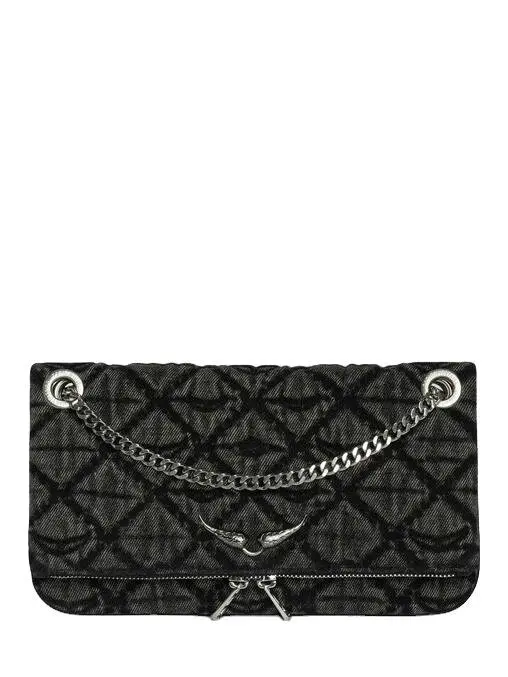 Zadig&Voltaire Rock Ii Monogram Clutch - Denim