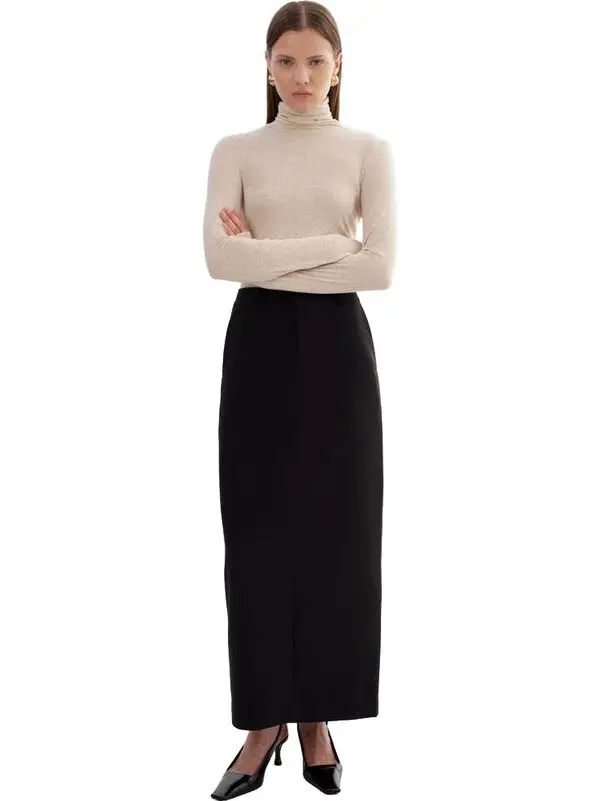 LAMARQUE Aitana Maxi Skirt - Black