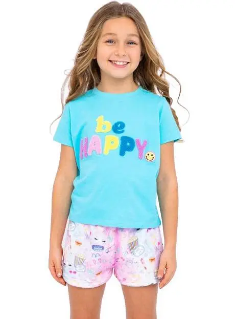 PREPPY GOOSE Plush Sleepover Loungewear Shorts - Multicolor