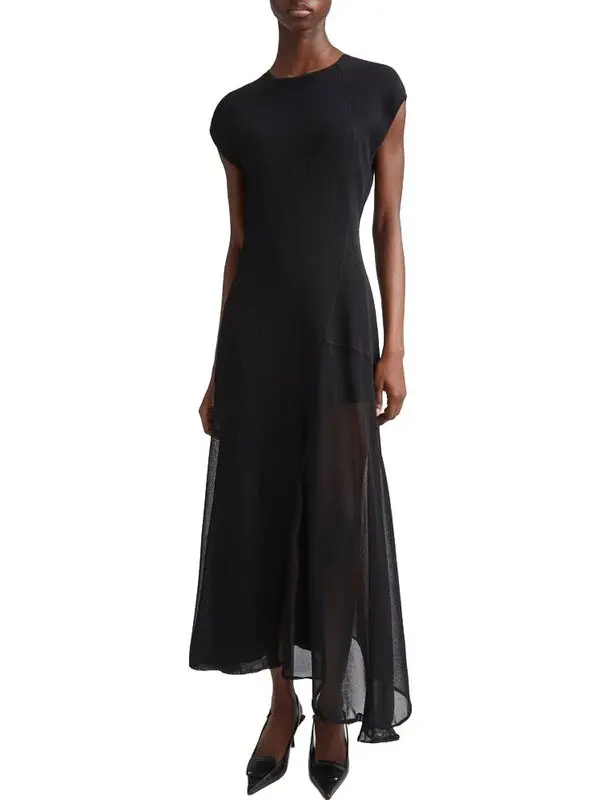 JASON WU Seamed Asymmetric Dress - Black