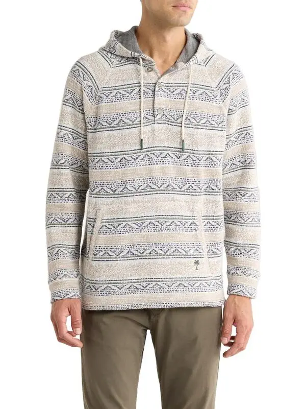 Tommy Bahama Golden Sands Baja Cotton Hoodie - Coconut