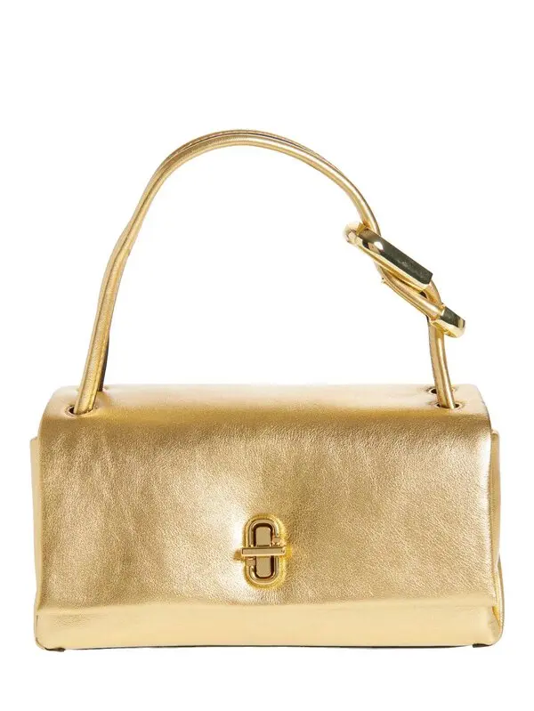 Marc Jacobs The Mini Dual Metallic Leather Handbag - Gold