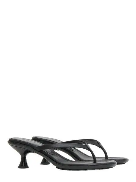 MANSUR GAVRIEL Mari Kitten Heel Sandal - Black