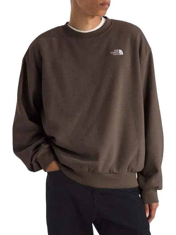 The North Face Oversized Simple Dome Crewneck Sweatshirt - Smokey Brown