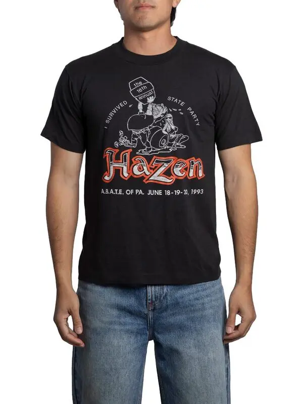 ELWOOD Vintage Hazen Tee - Black