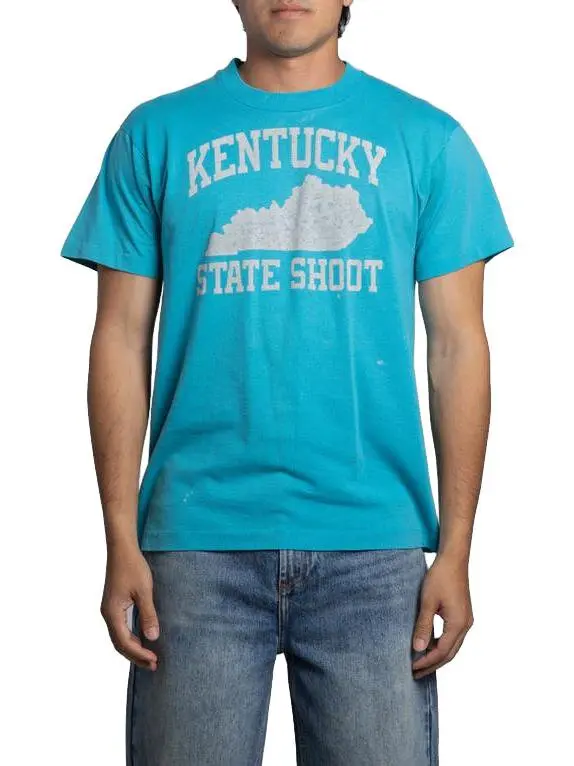 ELWOOD Vintage Kentucky State Shoot Tee - Blue