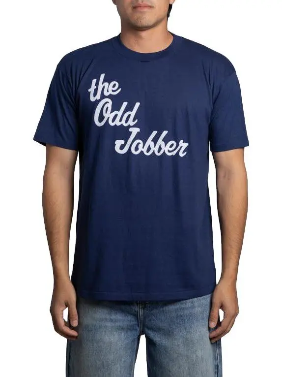ELWOOD Vintage 'the Odd Jobber' Tee - Navy