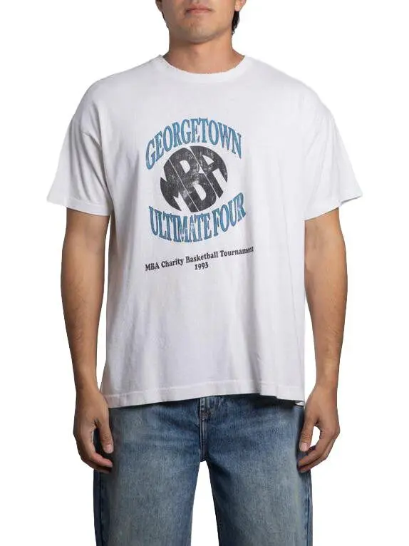 ELWOOD Vintage '93 Georgetown Ultimate Four Tee - White