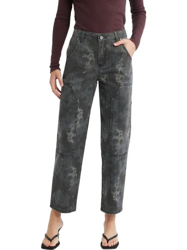 CITY BLUES Straight Leg Carpenter Jeans - Dark Gray