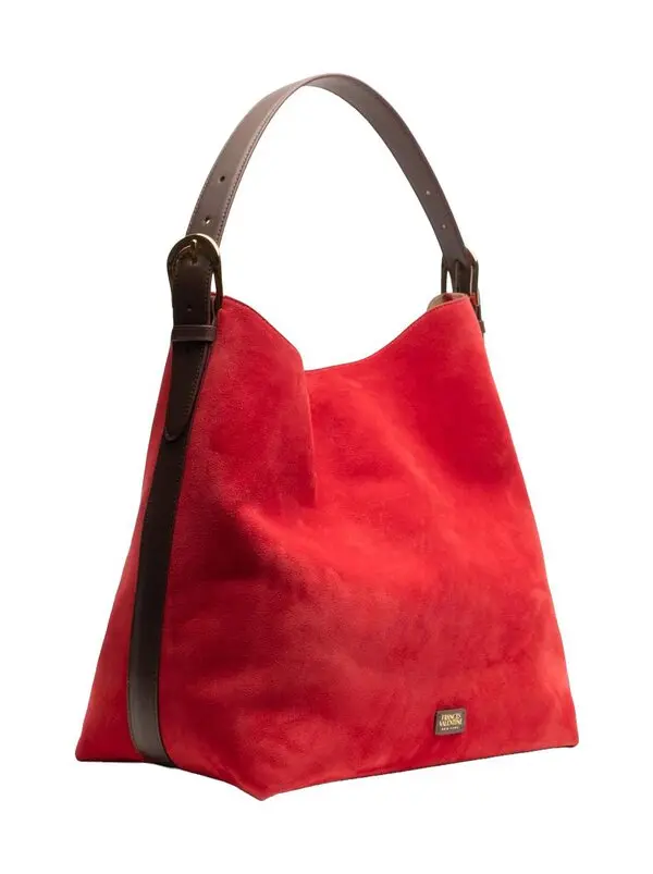 FRANCES VALENTINE Hunter Hobo Shoulder Bag - Cherry Red