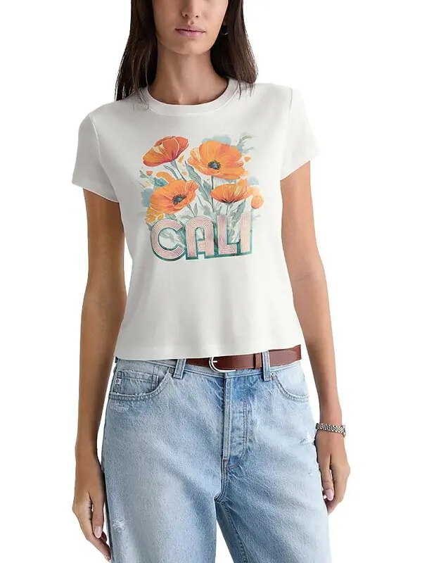Ag Sadie Crew Cropped Tee - Cali