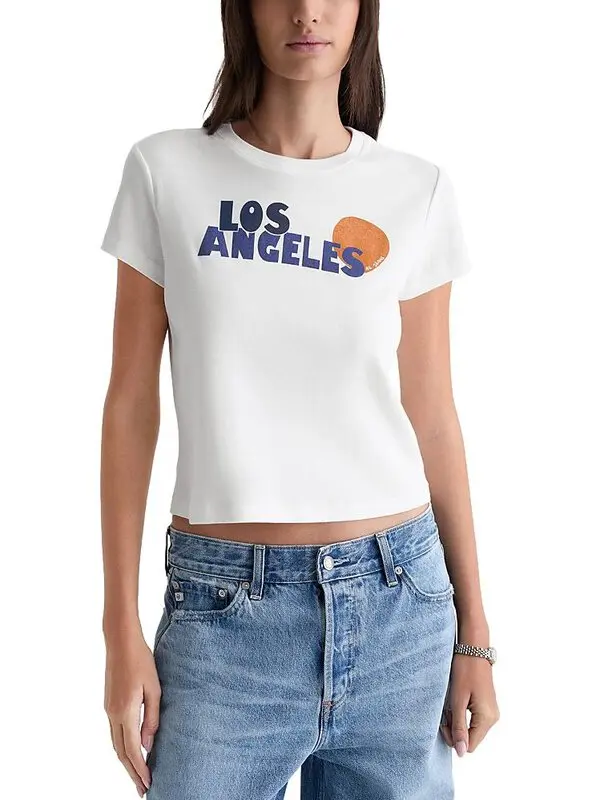 Ag Sadie Crew Cropped Tee - Laci