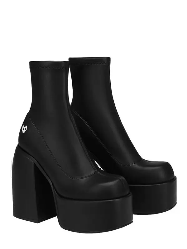 NAKED WOLFE Sugar Platform Boots - Black