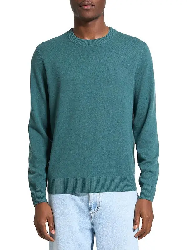 Theory Hilles Cashmere Sweater - Dark Feldsapr Green