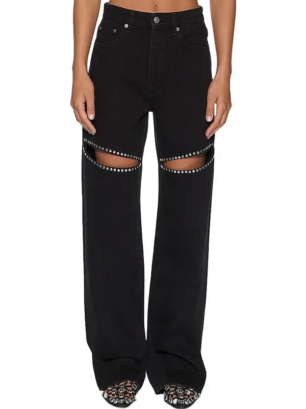 Ksubi Playback Sliver Renaissance High Rise Jeans - Black