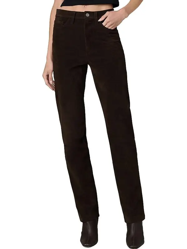 Joe's Jeans The Margot Slim Faux Suede Jeans - Dark Chocolate