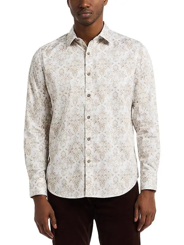 Robert Graham Delancey Button Down Shirt - Khaki
