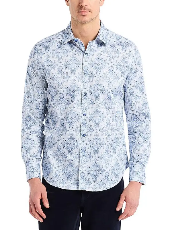 Robert Graham Delancey Button Down Shirt - Navy
