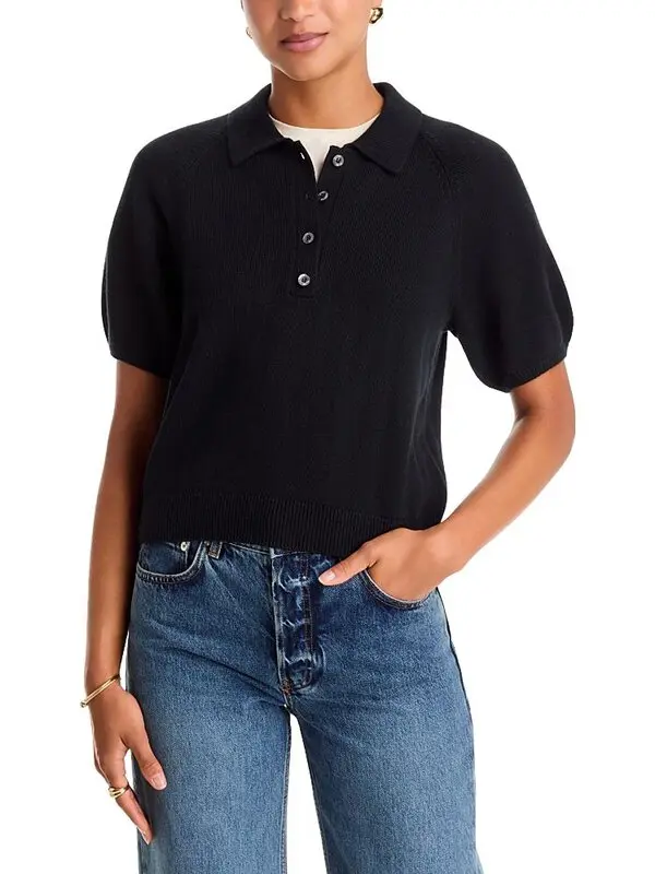 Paige Polo Sweater - Black