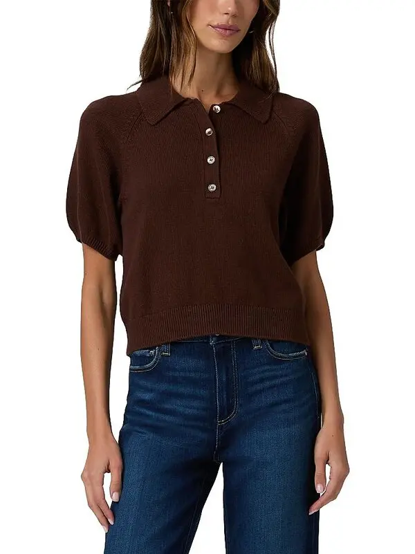 Paige Birch Polo Sweater - Tamarind
