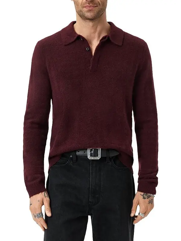 John Varvatos Macra Polo Shirt - Merlot