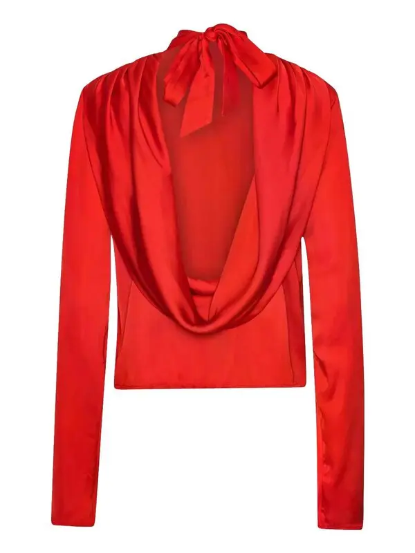 Remain Birger Christensen Cowl-back Top - Red