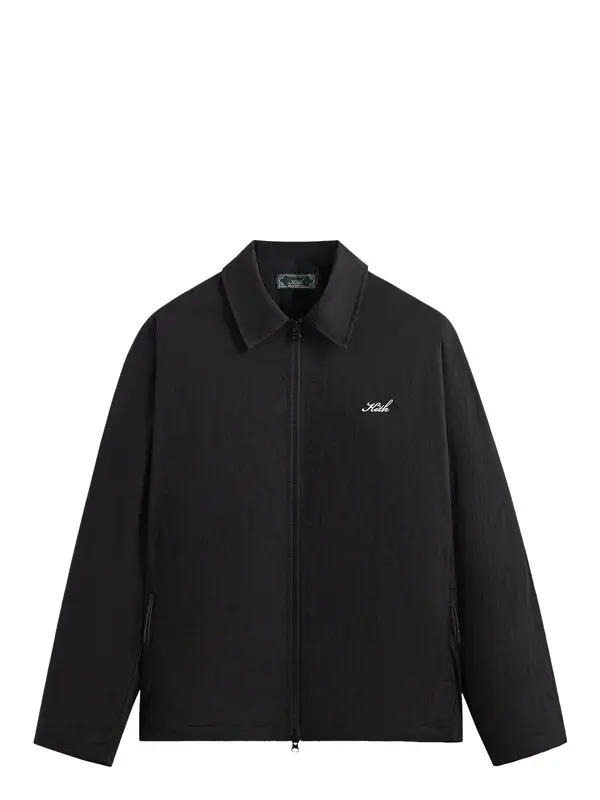 Kith Wrinkle Nylon Coaches Jacket - Black