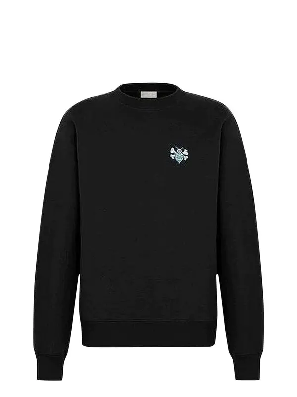 Dior X Shawn Stussy Embroidered Sweatshirt - Black