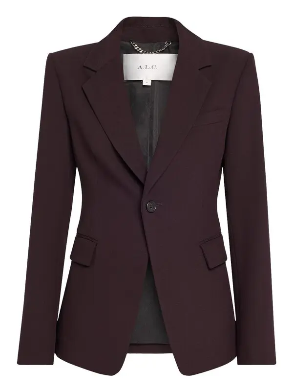 A.L.C. Elza Single-breasted Jacket - Plum