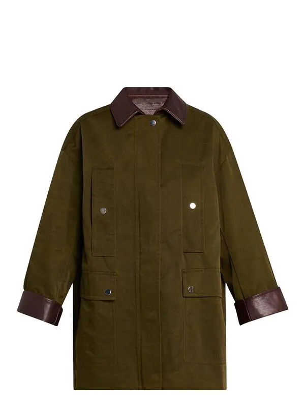 A.L.C. Theo Oversized Barn Jacket - Dkgrn
