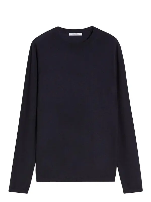 Max Mara Marica Cashmere Crewneck Sweater - Blue