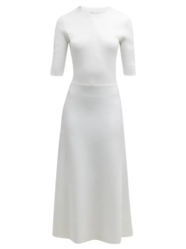 Gabriela Hearst Seymore Cashmere-blend Midi Dress - Ivory