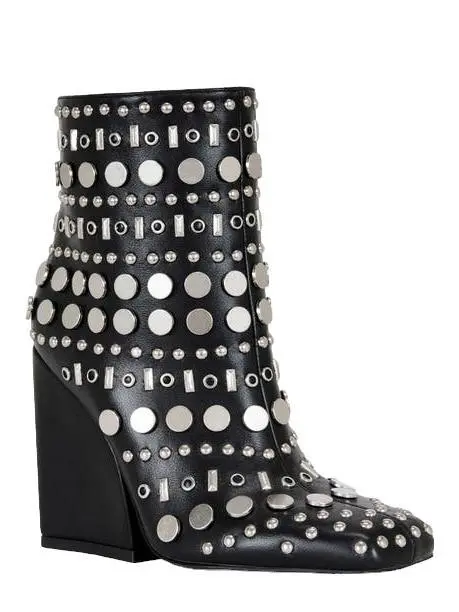 AZALEA WANG Fletcher Studded Bootie - Black