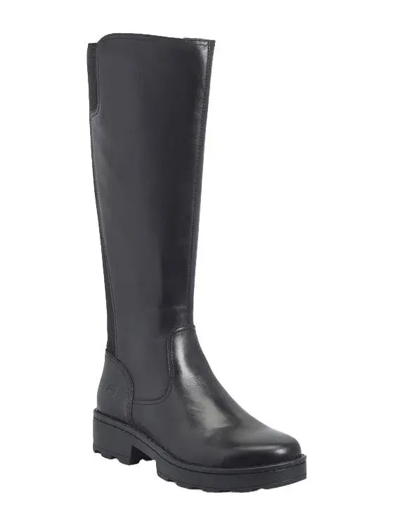 BØRN Cascade Knee High Boots - Black Leather/combo