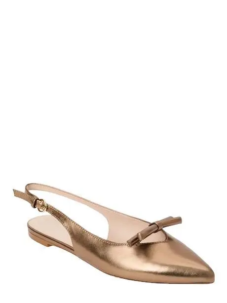 Jack Rogers Lennox Slingback Pointed Toe Flat - Bronze