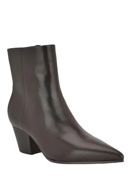 Nine West Savie Block Heel Bootie - Dark Brown