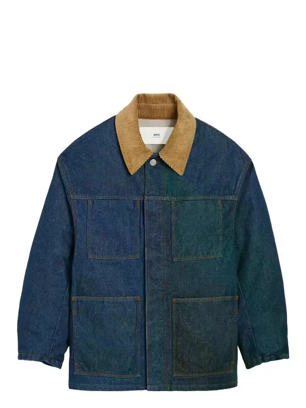 Ami Padded Worker Jacket - Blue