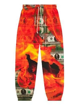 DENIM TEARS Burn It Sweatpants - Multicolor