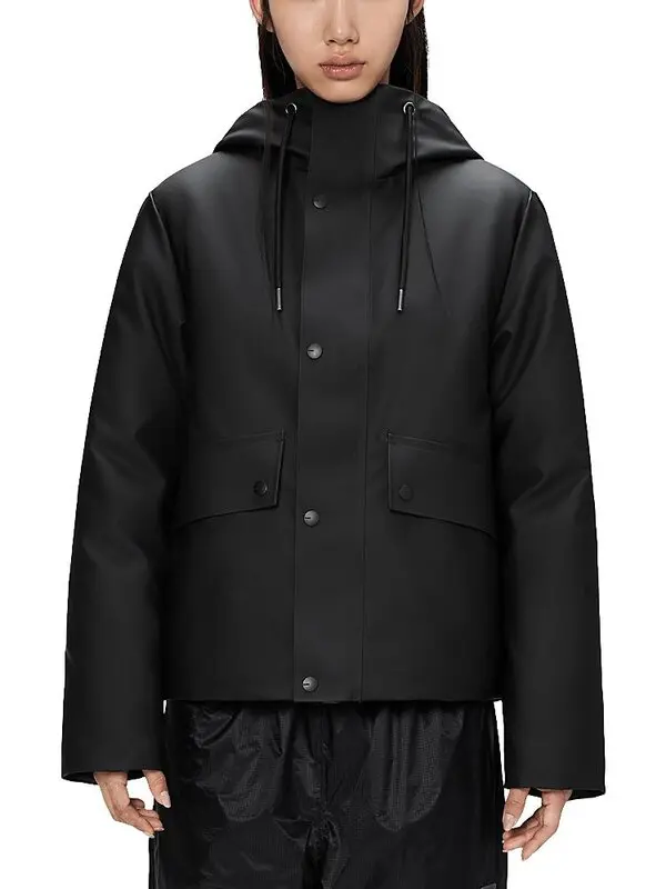 Rains Nome Short Parka Jacket - Black