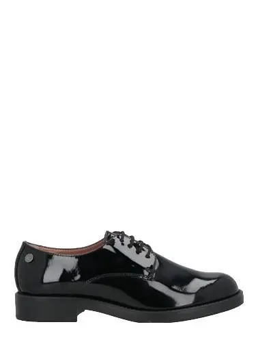 POLLINI Lace-up Leather Derby Shoes - Black