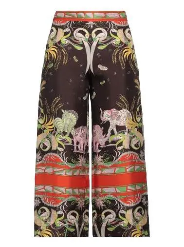 Emilio Pucci Printed Silk Culottes - Brown