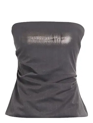 RINASCIMENTO Tube Top In Polyester, Viscose, And Elastane - Grey