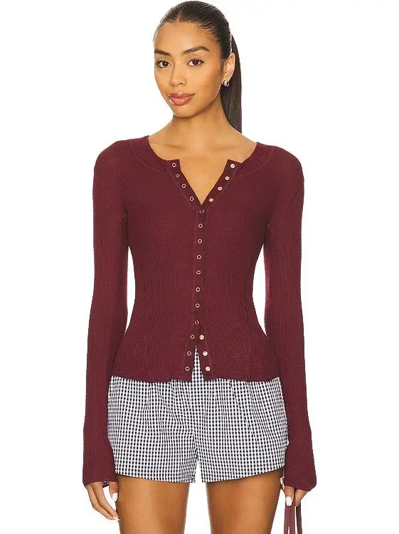 Free People X Intimately Fp Going Places Cardi - Acai