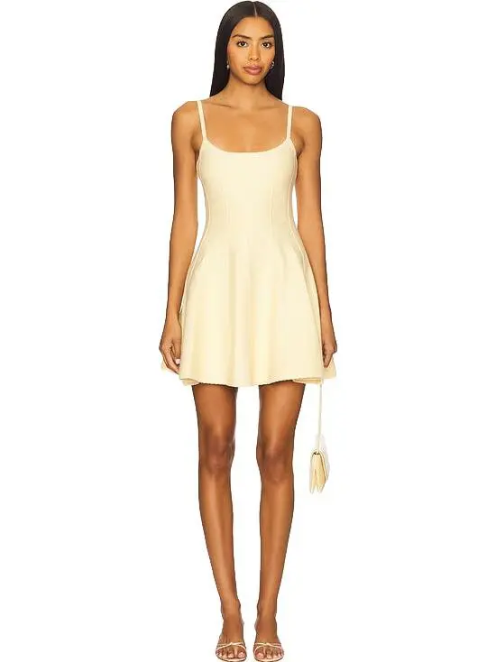 Fleur Du Mal Corset Dress - Butter Yellow