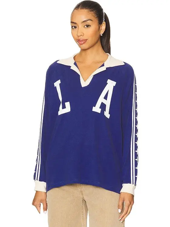 Daydreamer Los Angeles Stars Raglan Rugby Long Sleeve - Estate Blue