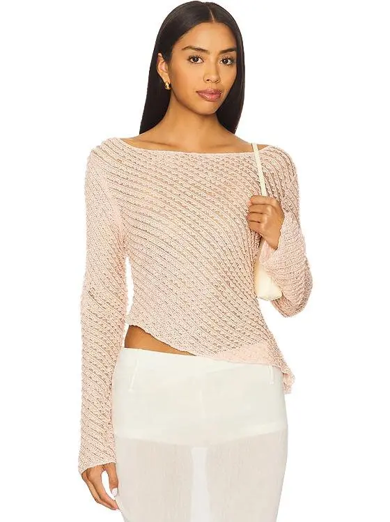 Superdown Jayne Long Sleeve Top - Blush
